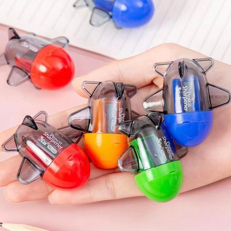 Deli Airplane Sharpener XL-342 Rotary Pencil Sharpener φ8mm 1Hole Smooth Sharpening Sharp Blade ...