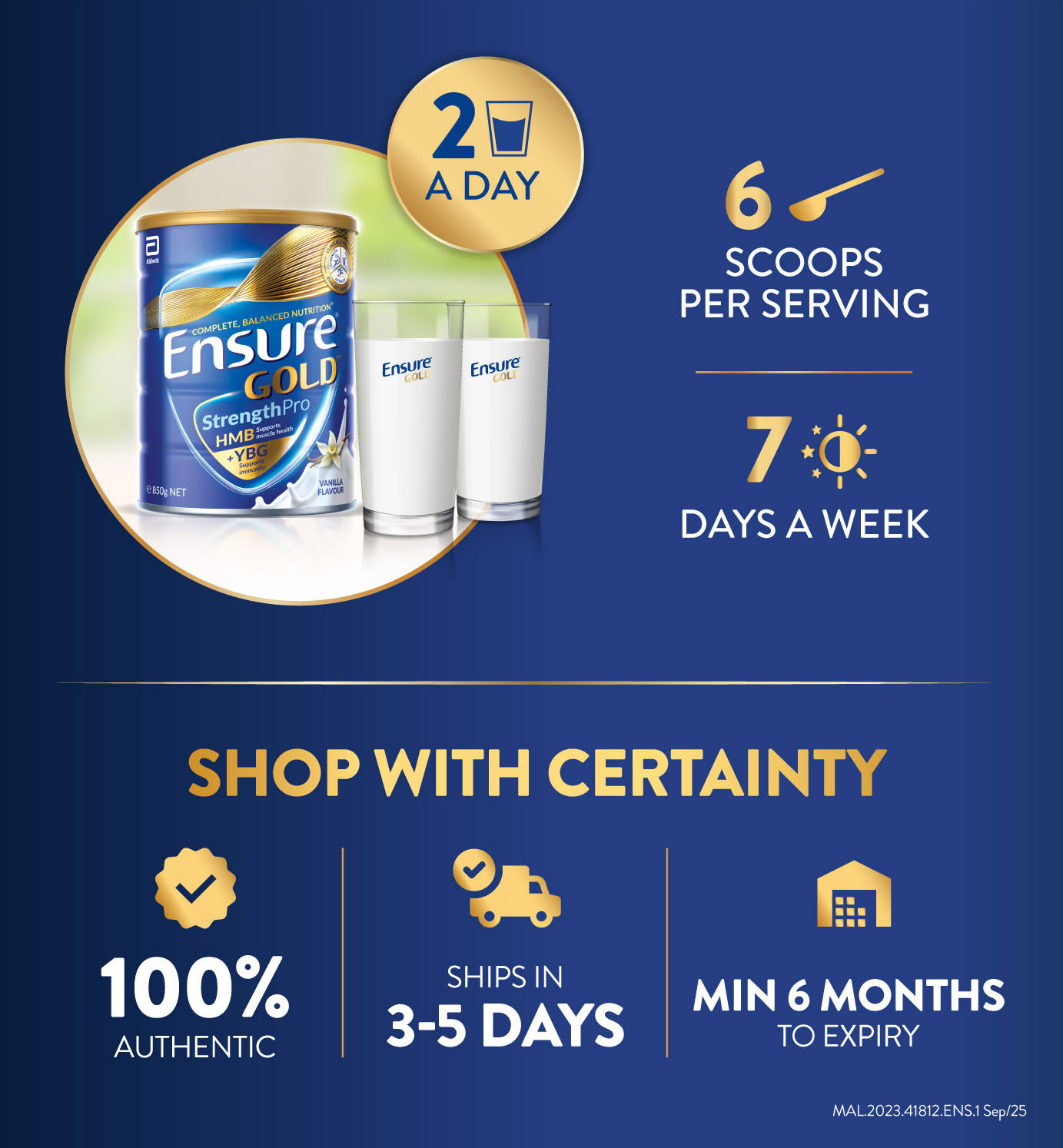 Ensure Gold Adult Complete Nutrition - Wheat BIB (2.22kg) [Exp 02 May ...