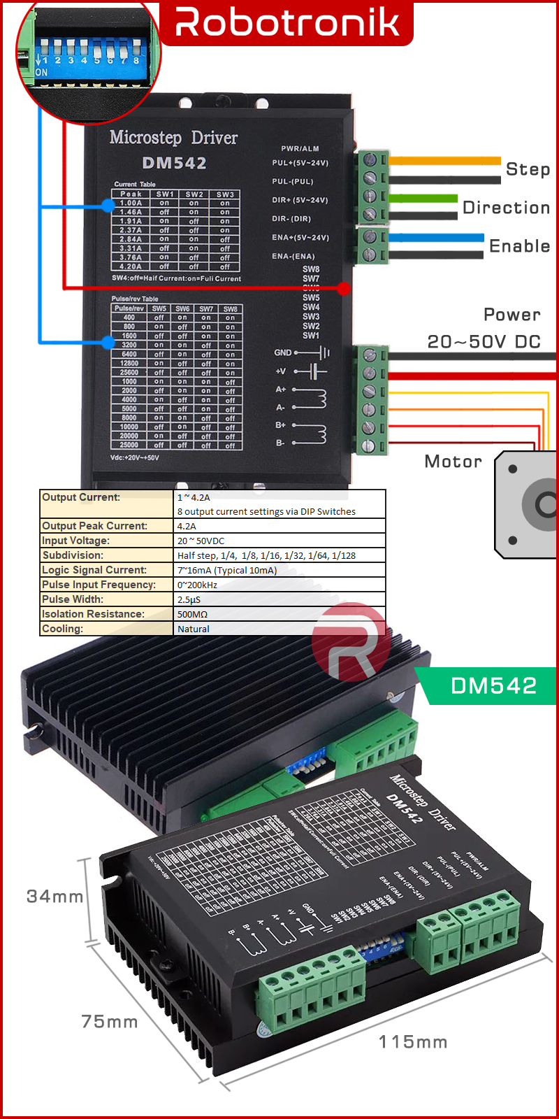 Stepper Motor Driver - DM 542 556 860H TB67S109 TB 6560 6600 | Shopee Malaysia
