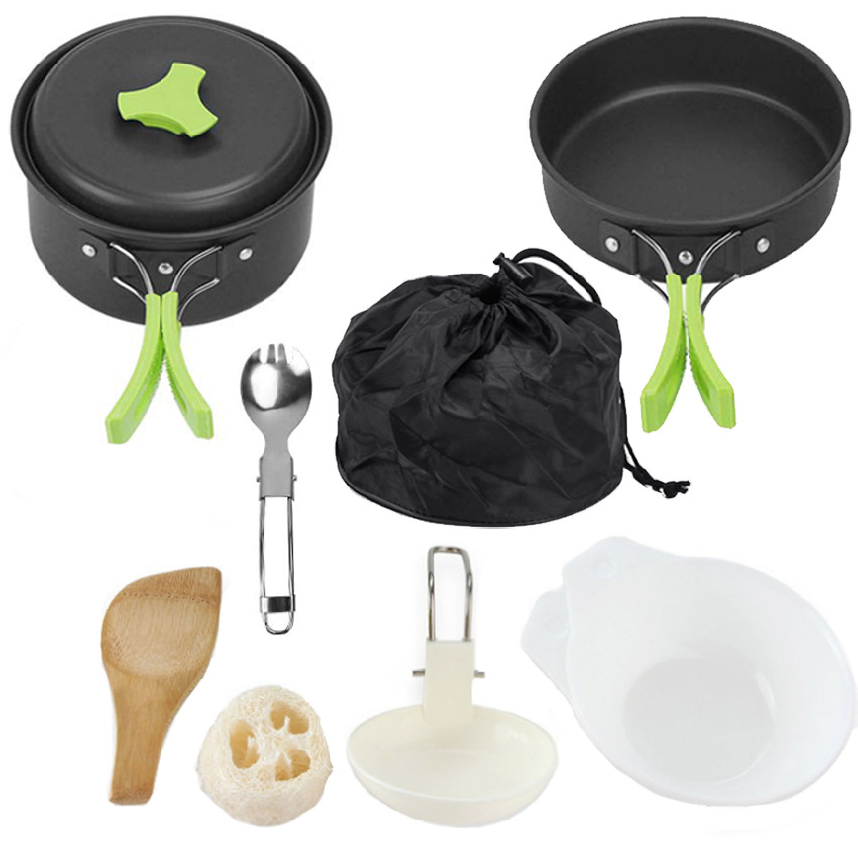 JDEX 2-3 Person Outdoor Camping Cooking Set Camping Cookware Hiking ...