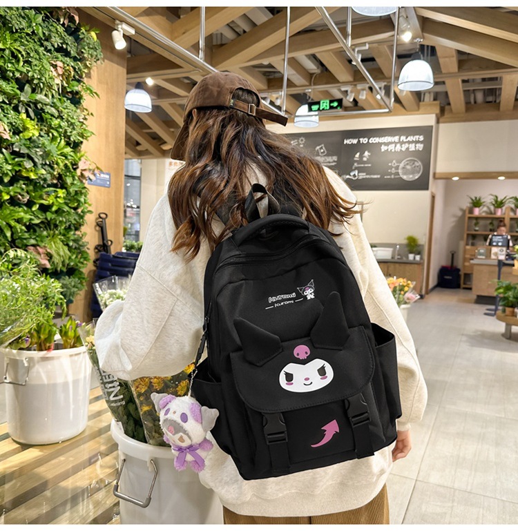 (B669) 40cm KUROMI School Bag Beg Sekolah Korean Style Bag Sekolah ...