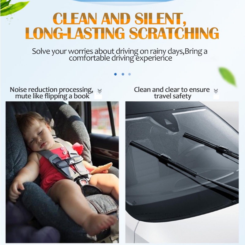 1 SET (2PCS) PERODUA Car Wiper Soft Rubber Wipers Blade Alza, Viva ...