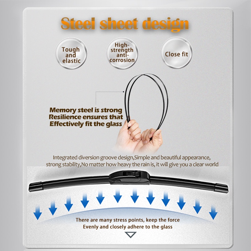 1 SET (2PCS) PERODUA Car Wiper Soft Rubber Wipers Blade Alza, Viva ...