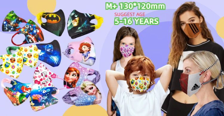 4-Layers 3D Kids Face Mask Duckbill Budak Children 3D Mask 4-12 Years ...