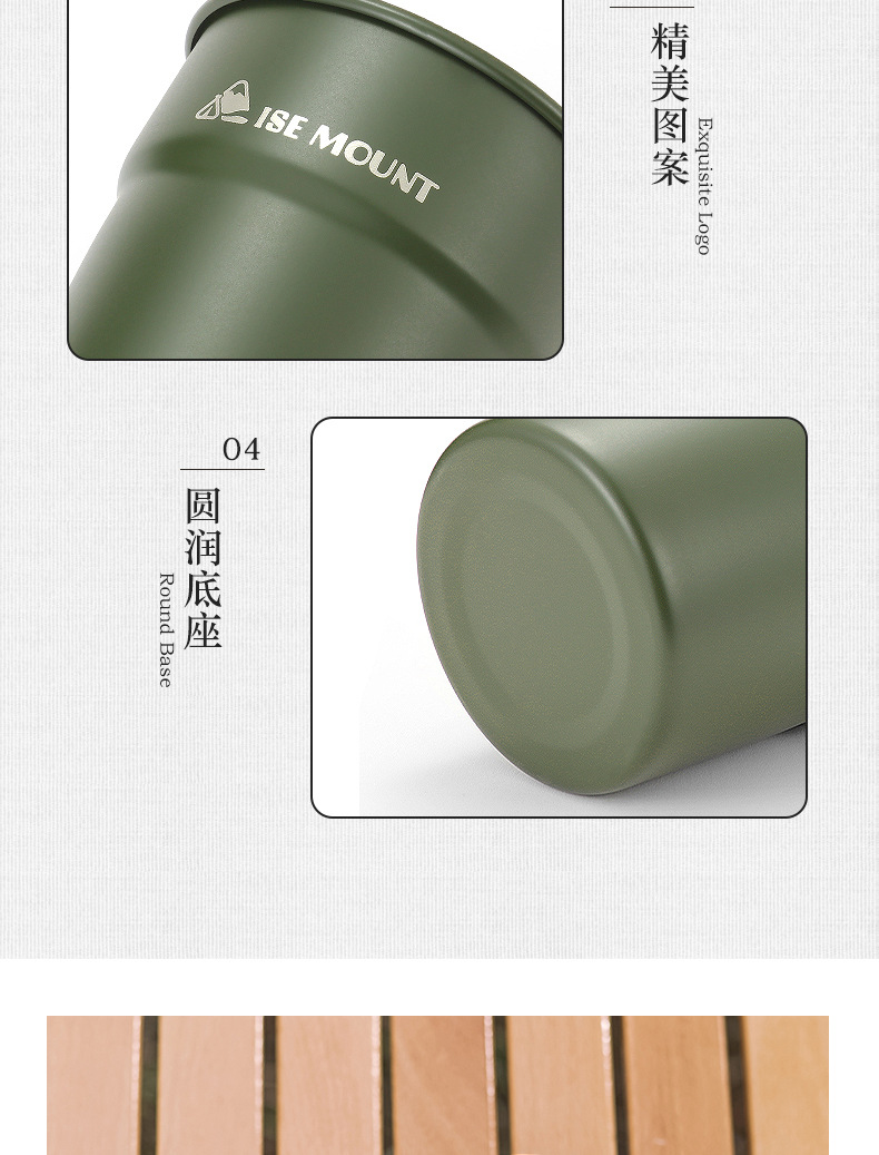 Shinetrip / Ise Mount Portable 4PCS Set / Single Stainless Steel Cup ...