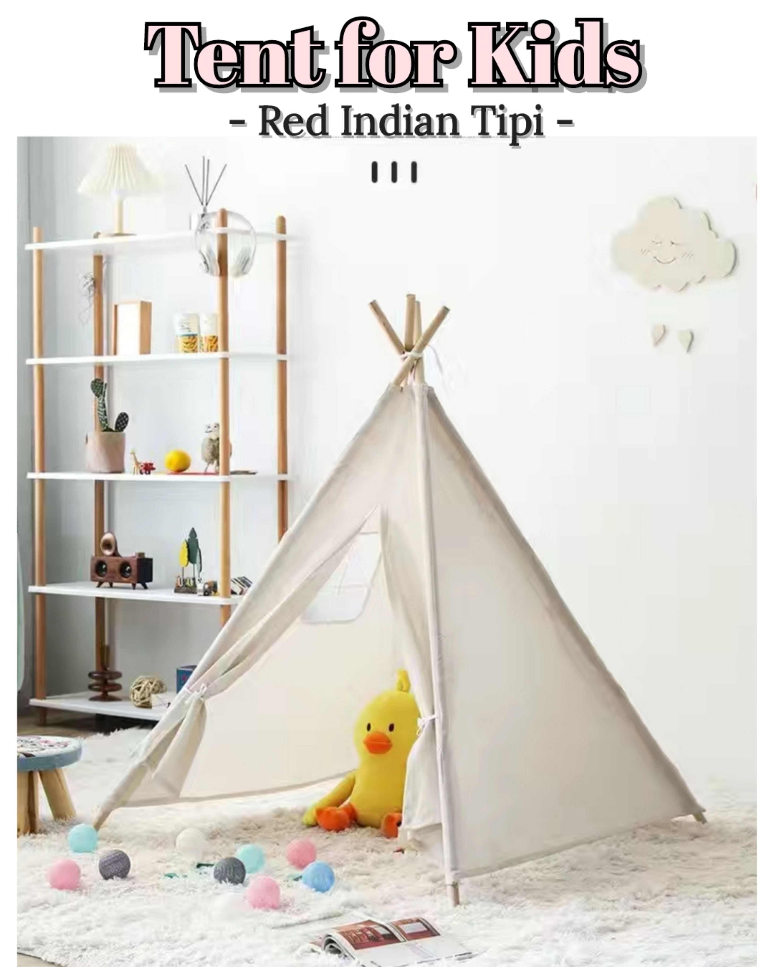 Khemah untuk kanak-kanak Red Indian Tent for kids Red Indian Teepee ...