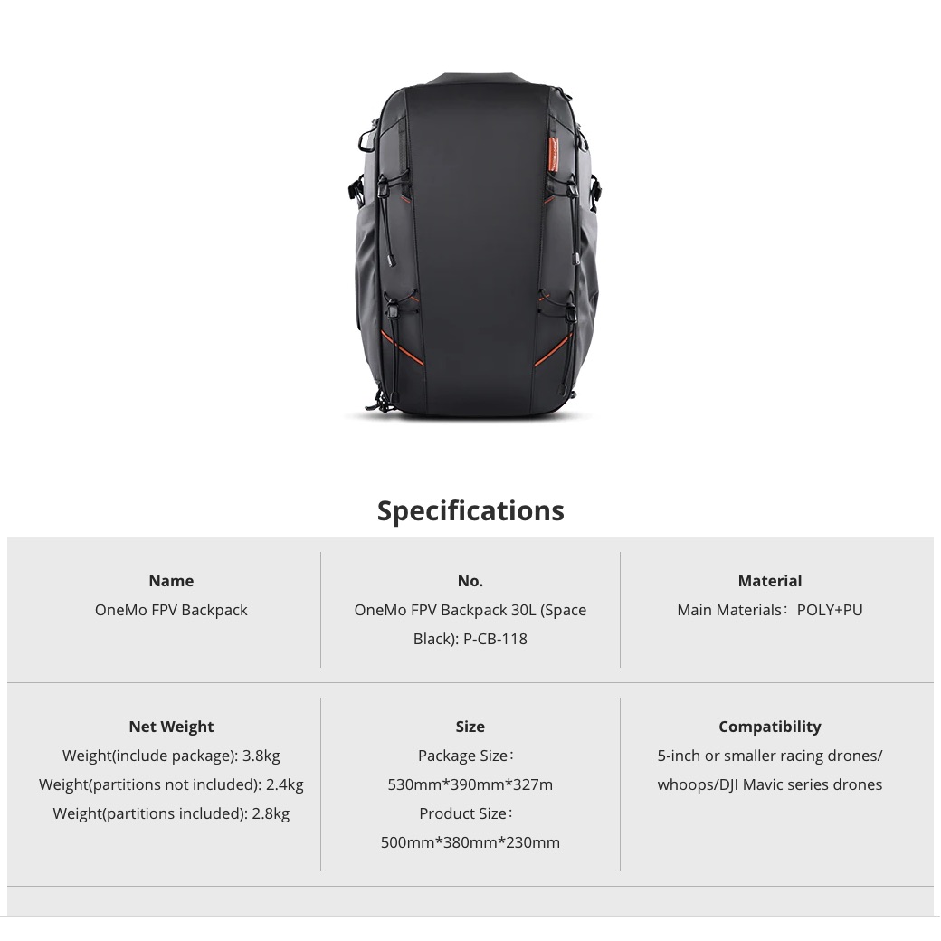 PGYTECH OneMo 2 Sling FPV Lite Backpack Camera Shoulder Bag | Shopee ...