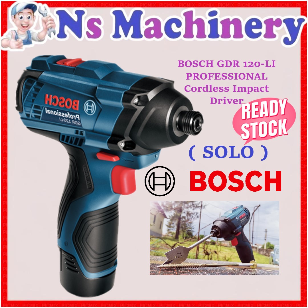 BOSCH GDR 120-LI PROFESSIONAL Cordless Impact Driver GDR120-LI solo ...
