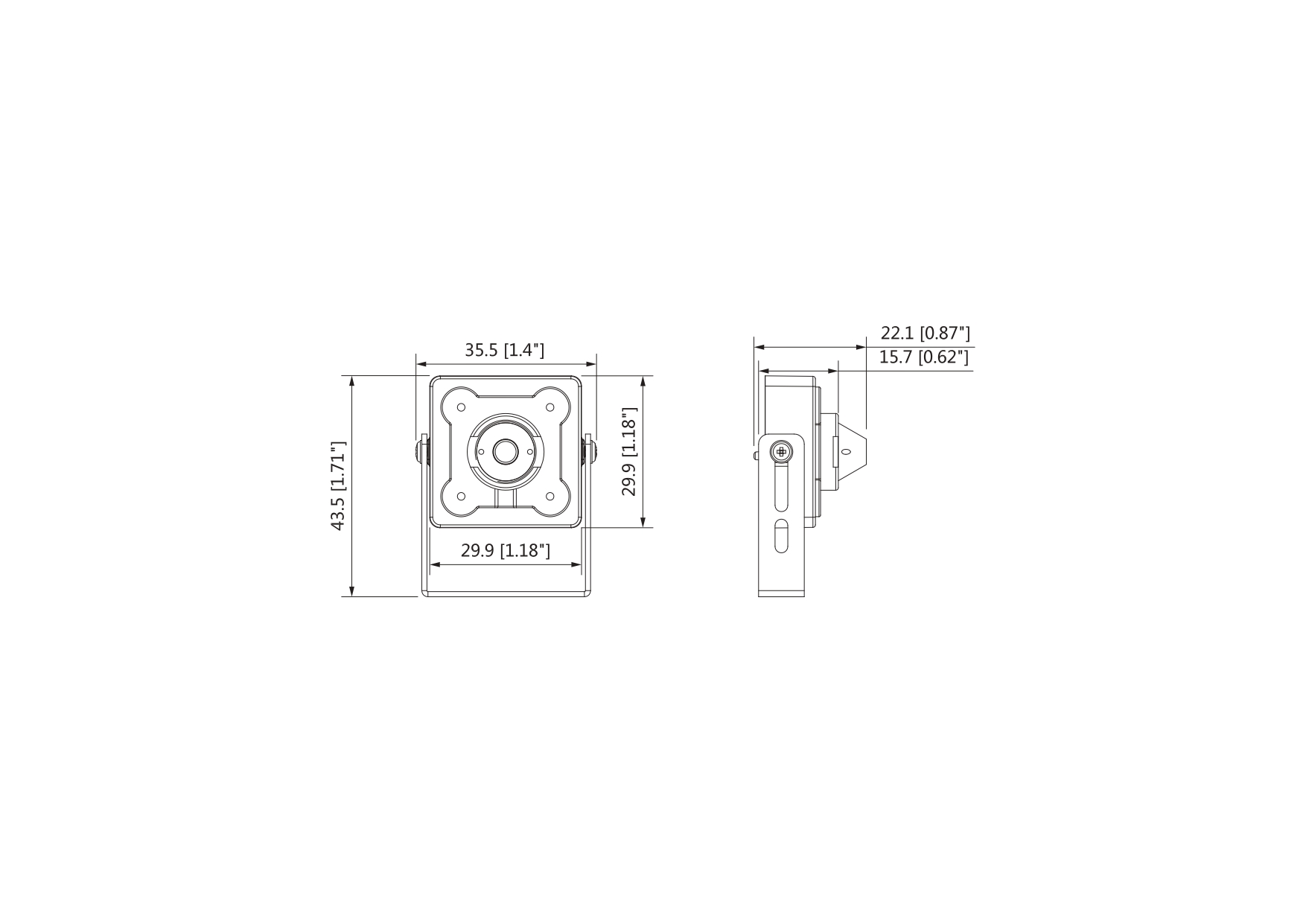 Dahua 2MP 2 Megapixel HD IP67 Pinhole ATM Indoor Analog CCTV Security ...