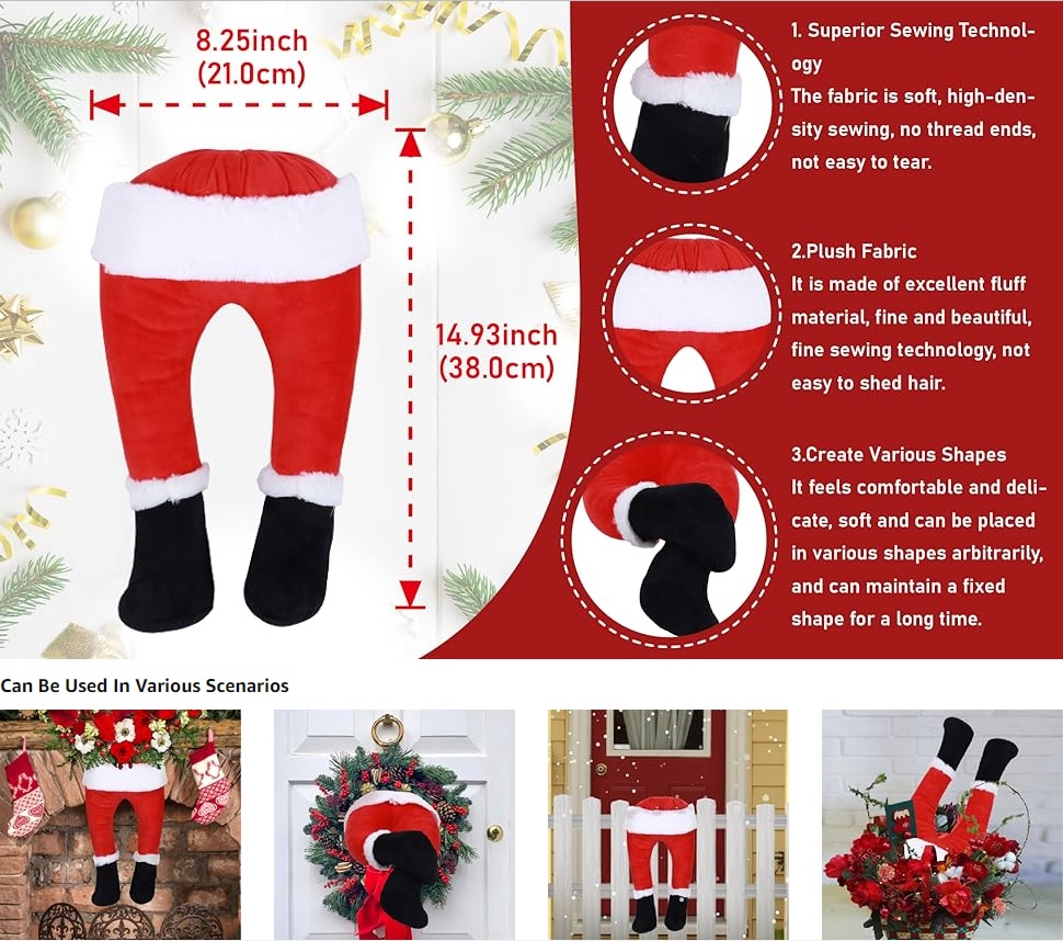 Msia (Ready Stock) Santa Claus Plus Funny Leg Christmas Kicker Tree ...