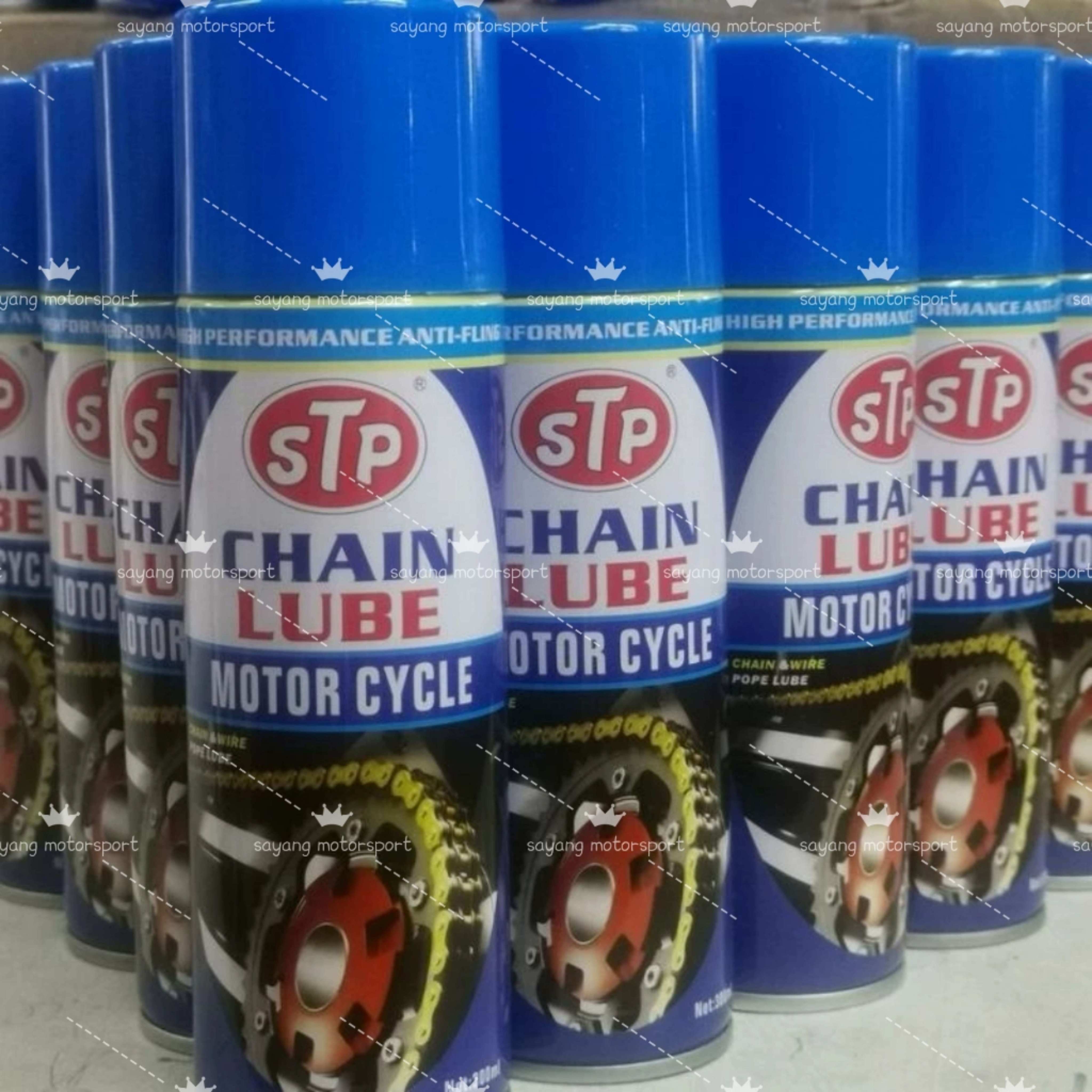 STP CHAIN LUBE 300ML BRUSH MINYAK CUCI OIL RANTAI MOTOR MOTO BIKE ...