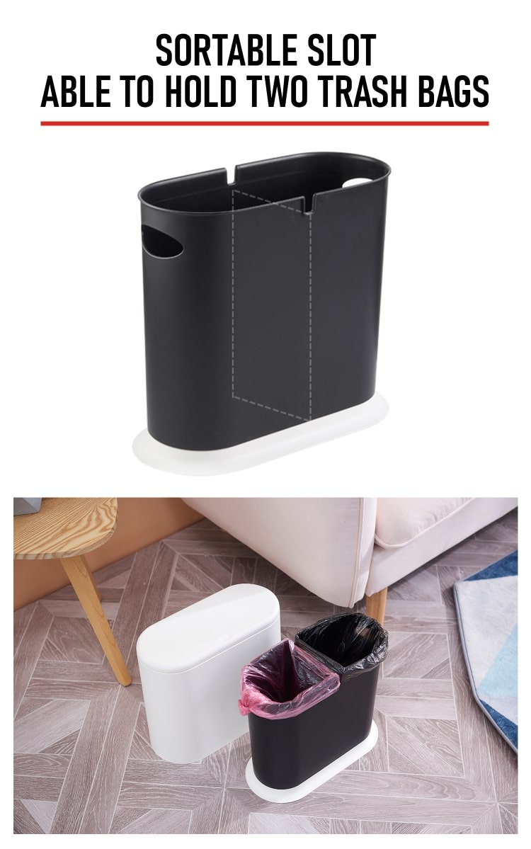 CCKO Click-open Narrow Side Bin 9L (4 colours) Minimalist Style ...