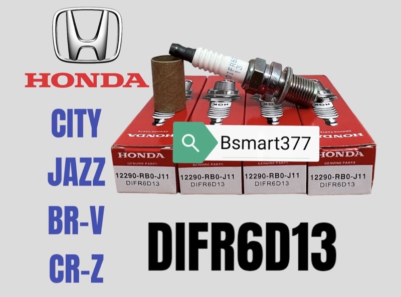 Honda ngk iridium spark plug 12290-rbo-j11 difr6d13 city t9a 1.5l/jazz t5a 1.5l/crz 1.5l/brv tsa ...