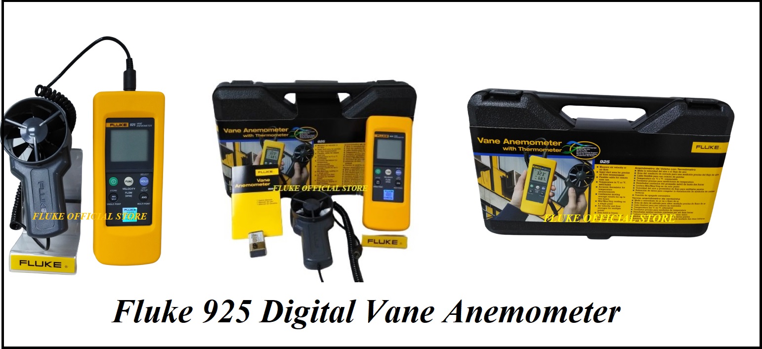 Fluke 925 Digital Vane Anemometer, Anemometer Digital Vane | Shopee ...