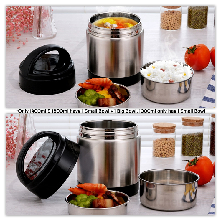BIGSPOON Thermos Food Container Stainless Steel |Insulated Lunch Box ...