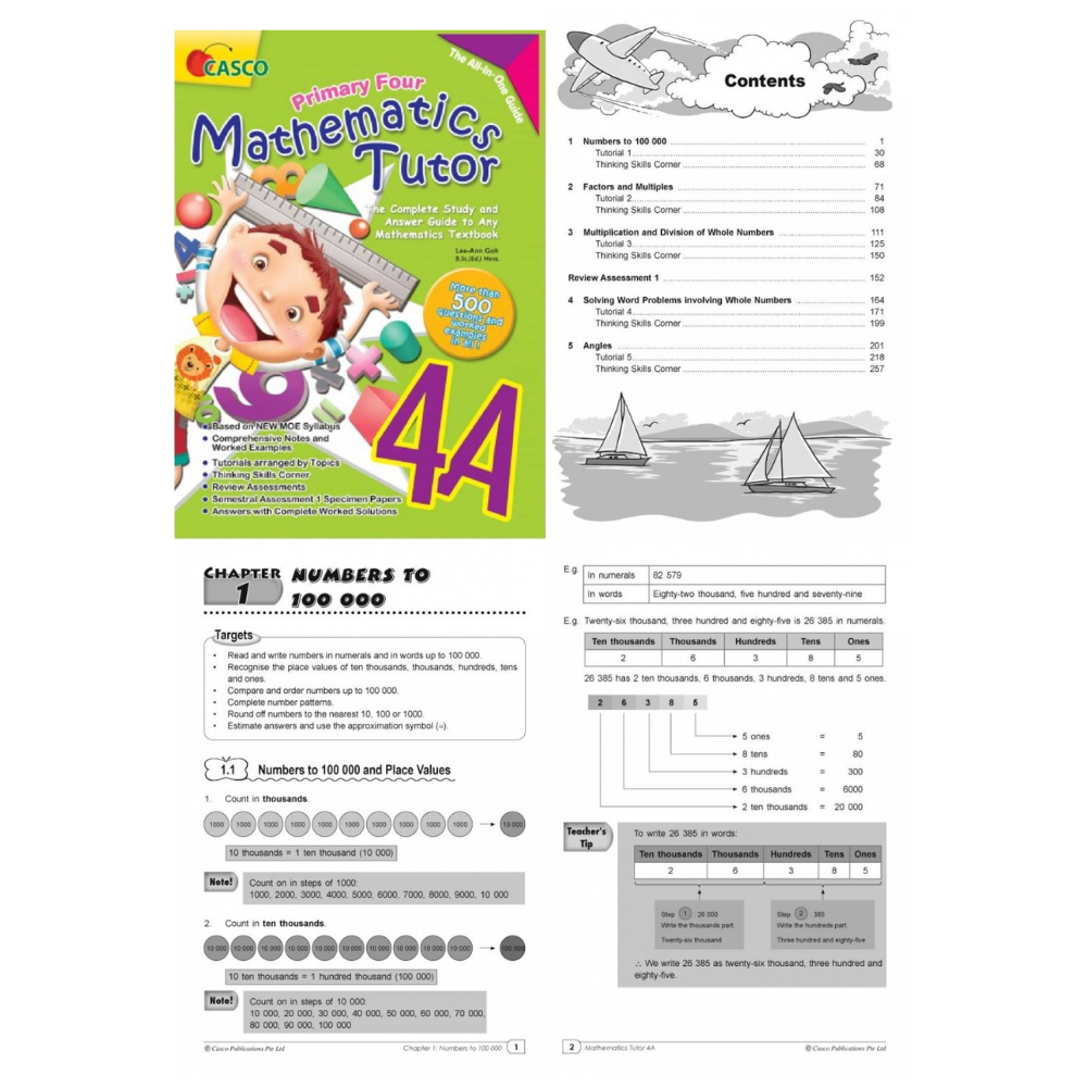 CASCO Primary Mathematics Tutor 4A/ 4B Vol 1/4B Vol 2 | Shopee Malaysia