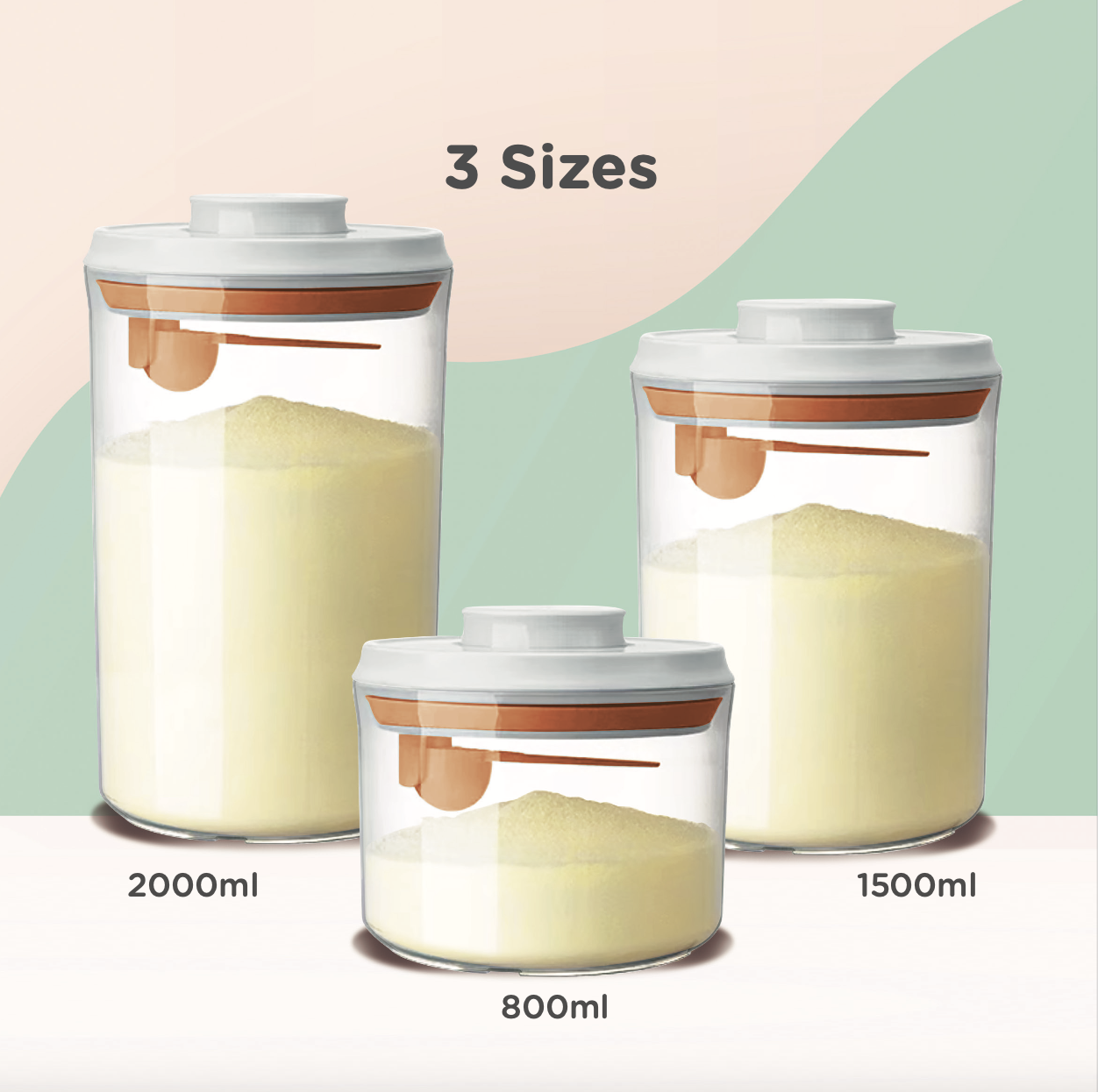 Autumnz One-Push Air Tight Food Storage Container - Rectangle (Scraper ...