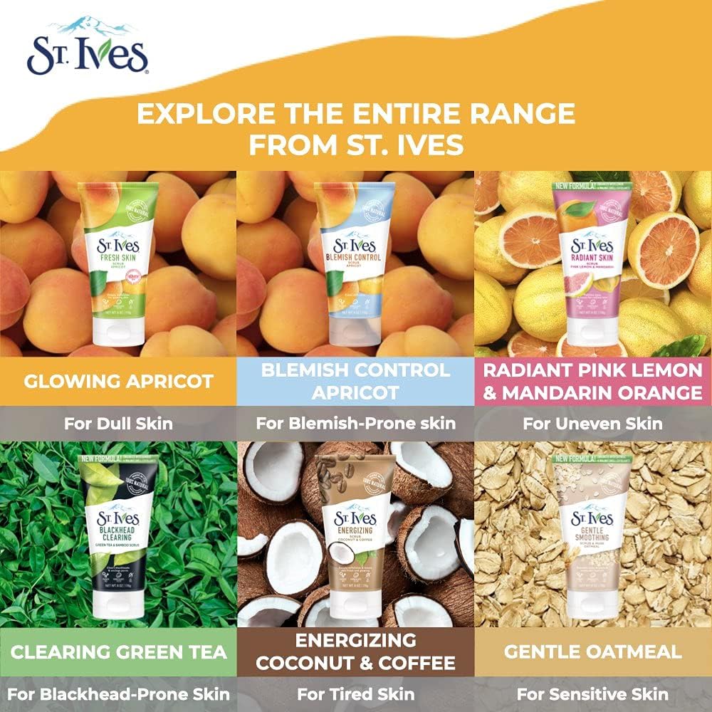 100% Original - ST.IVES Apricot Scrub Fresh Skin Invigorating ...
