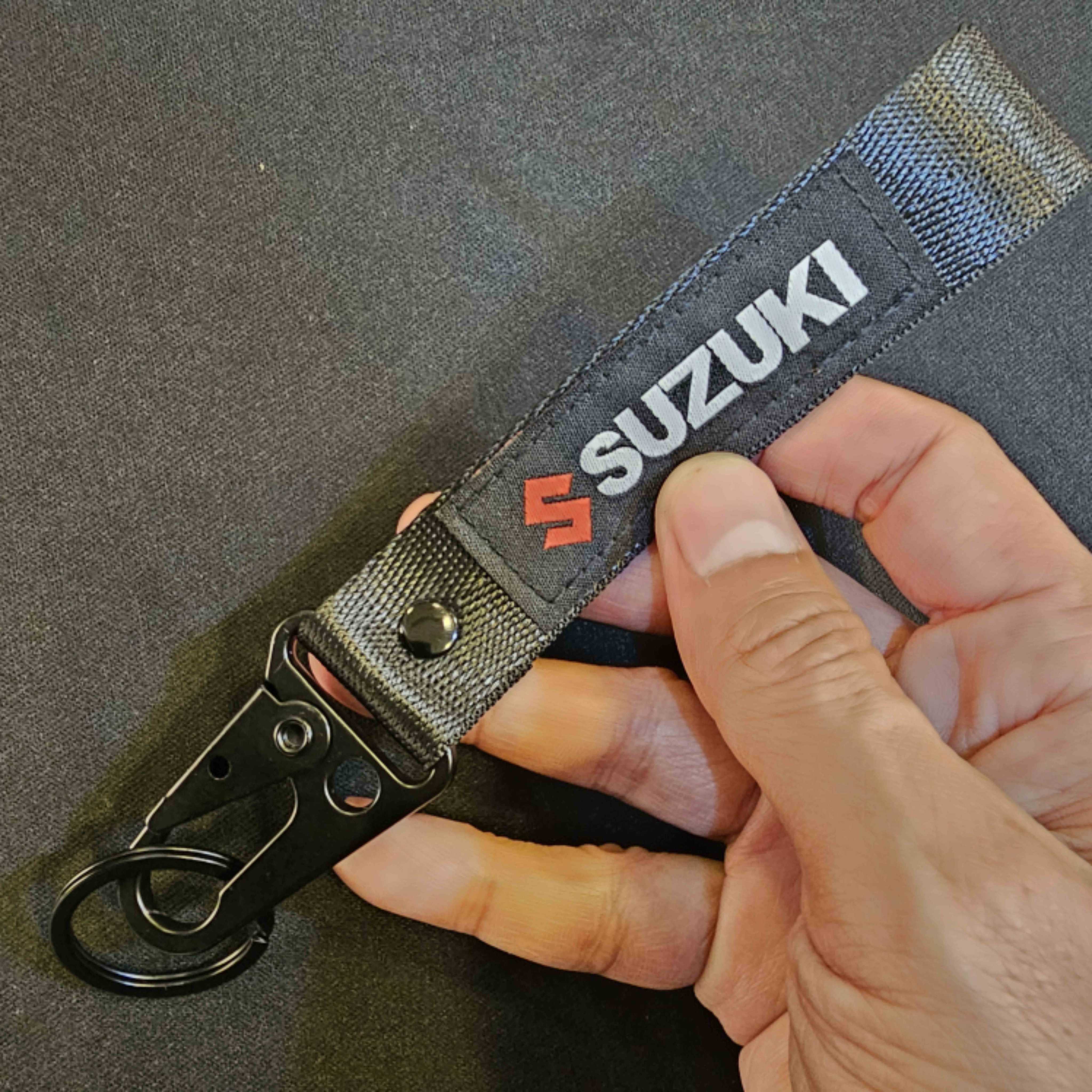 Keychain suzuki Motorsport Motorcycle brand Woven Fabric Cloth ...