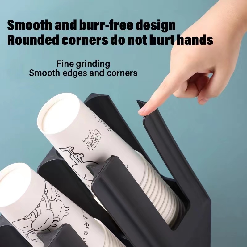 4 Compartments Plastic Cup Holder Full Size Counter Top Organizer Cup ...