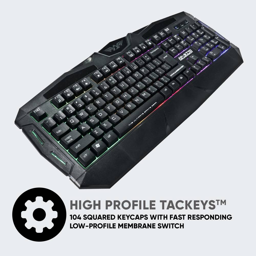 Armaggeddon AK-6770 KALASHNIKOV II Wired Membrane Keyboard and Mouse ...