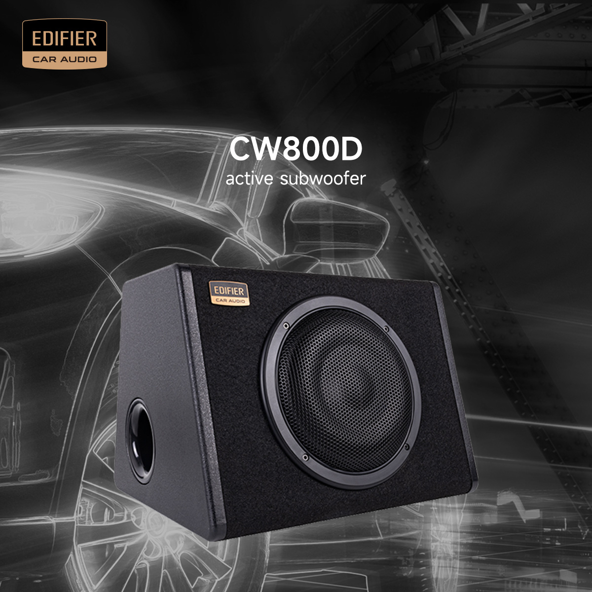 Edifier CW800D - High Performance 8" Active Car Subwoofer | ClassAB ...