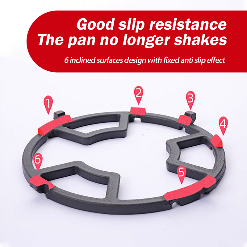 Universal Cast Iron Gas Stove Bracket Kitchen Non-slip Rack Wok Support ...