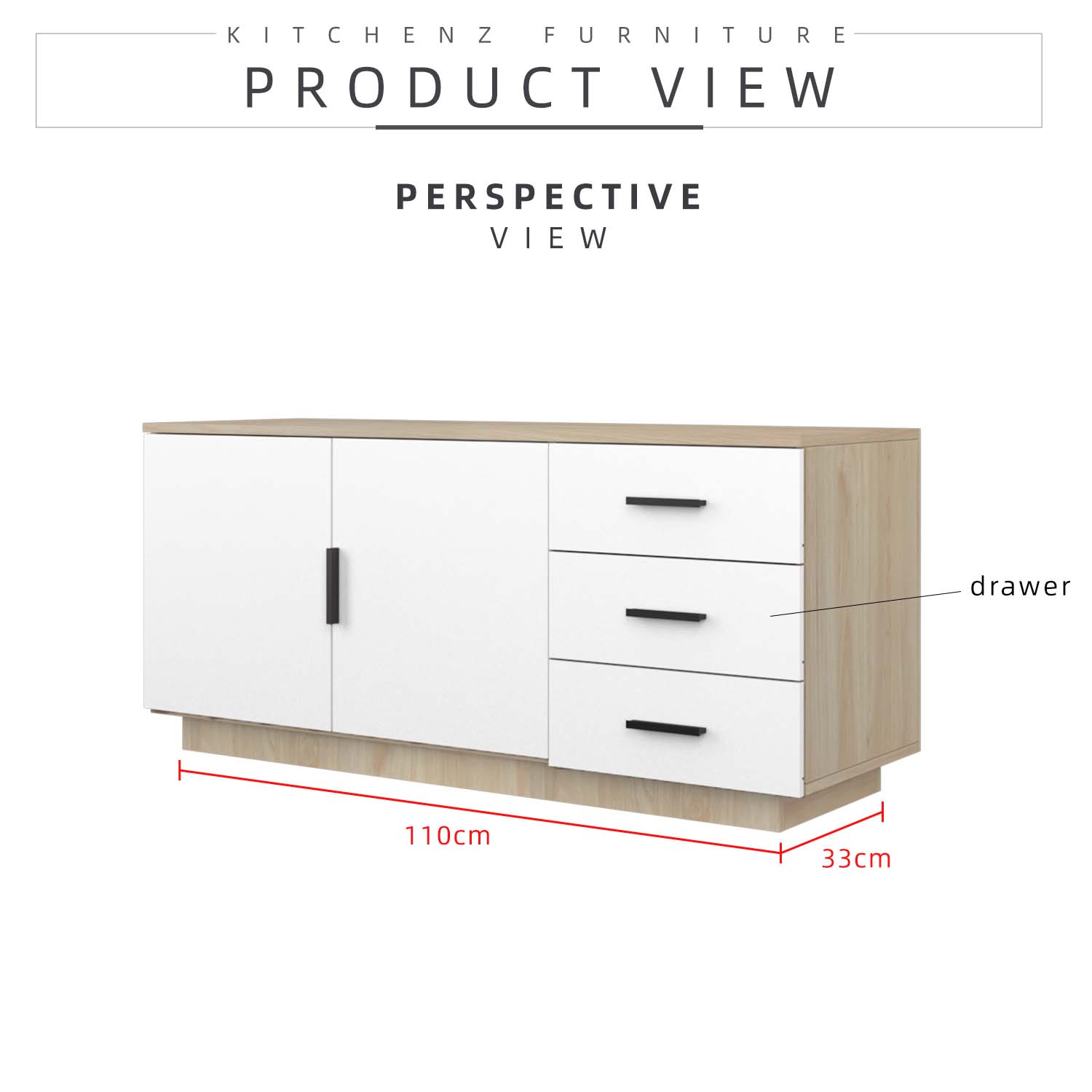 [FREE Shipping] KitchenZ AMINA series Full Melamine Writing L-Office ...