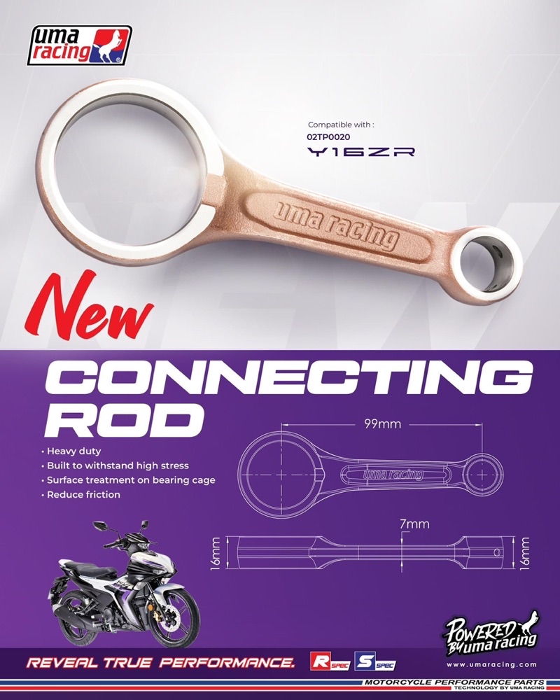 UMA RACING Y16 Y16ZR R15 V3 CON ROD ASSY CONECTING ROD ASSY SET ...