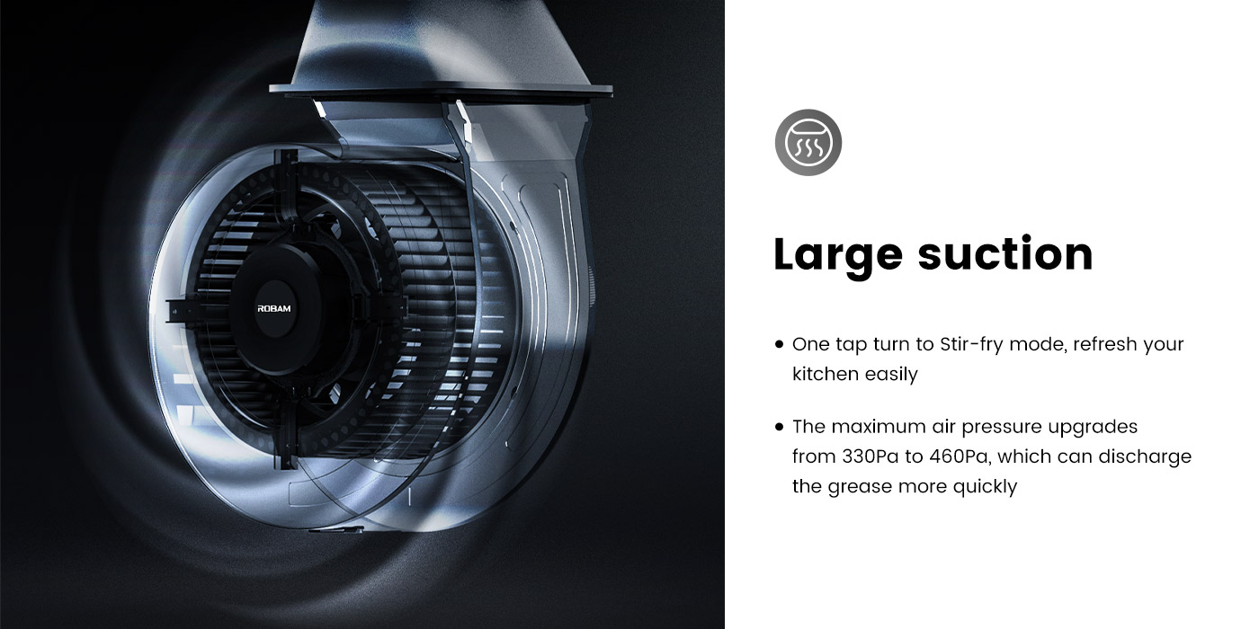 ROBAM Side-Draft Powerful Range Hood A676 | Shopee Malaysia