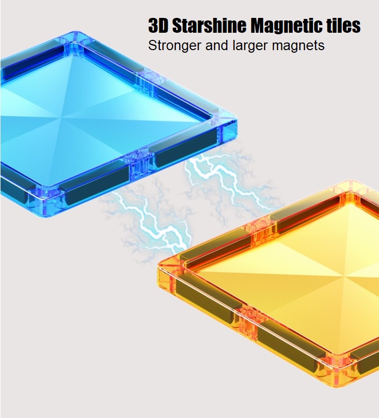 BIG Magnetic Tiles (7.5CM) Magnetic Building Tiles Magnetic Building ...