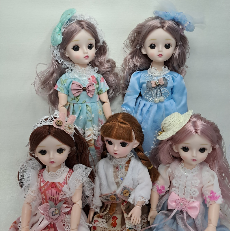 30cm Fat Doll Set 21 Joints Movable Body BJD Doll with Clothes and ...