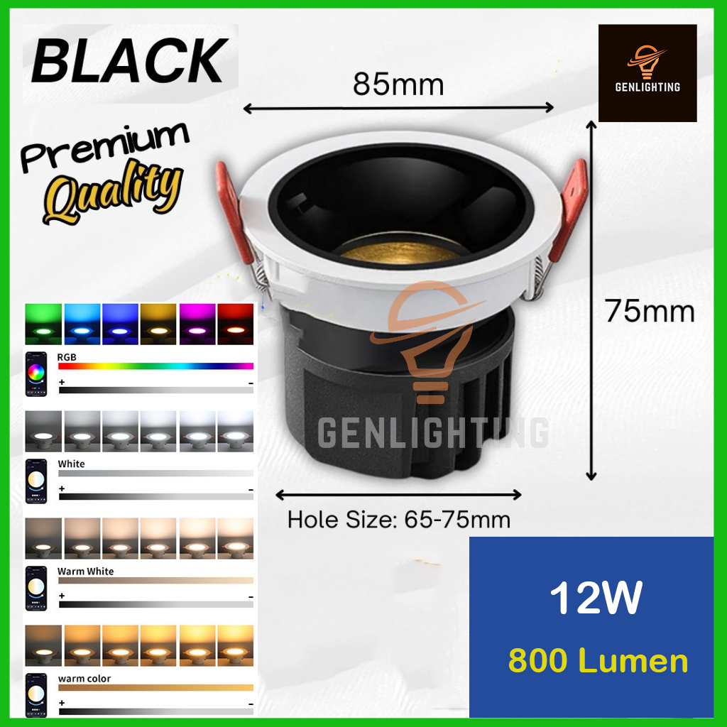 Smart Led Ai EyeBall 12W,Remote Control , Bluetooth tuya Smart apps ...