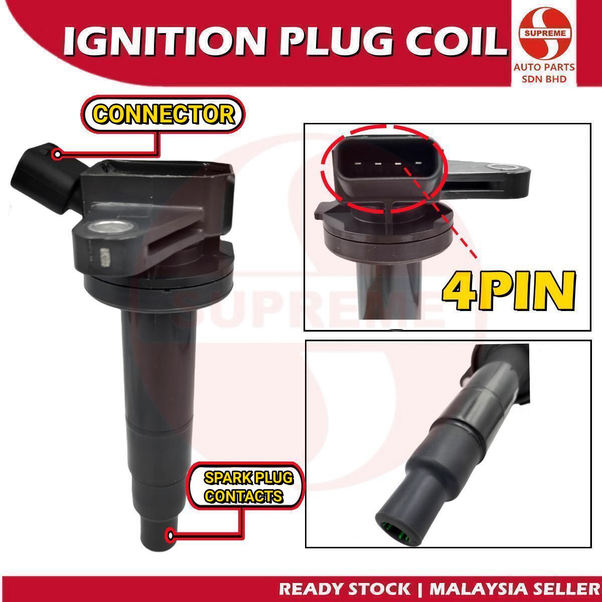 S2U Car Ignition Plug Coil Perodua Myvi 1.3 Alza Avanza 1.3 1.5 2007 ...