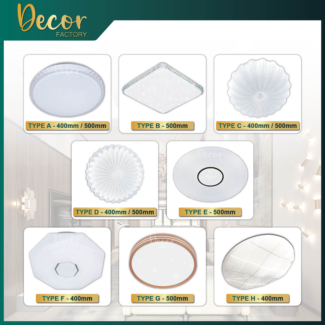 Modern Ceiling Light Ceiling Lamp LED Round Ceiling Light Lampu LED ...