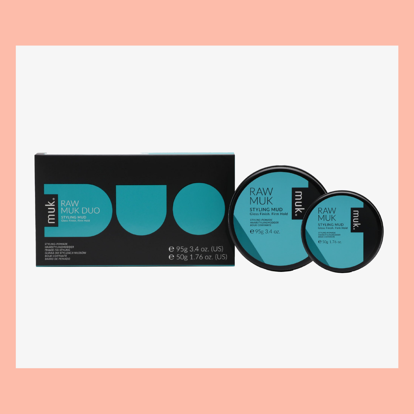 MUK Raw Muk Styling Mud DUO PACK | Shopee Malaysia