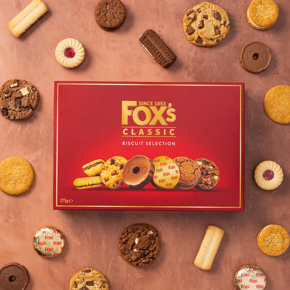 FOX'S Biscuit Selection Christmas Set (Classic 550g/ Chocolatey 365g ...