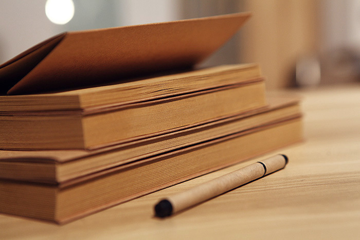 Thick Blank Notebook 260 Pages Kraft Paper Book MUJI Style Notebook ...