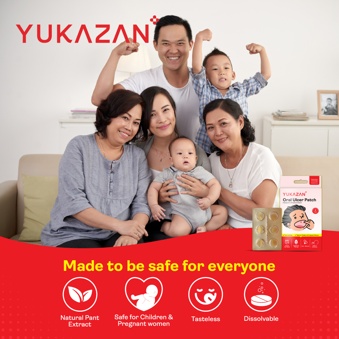 Yukazan Oral Ulcer Patch (6 pieces) - For all kind of oral & canker ...