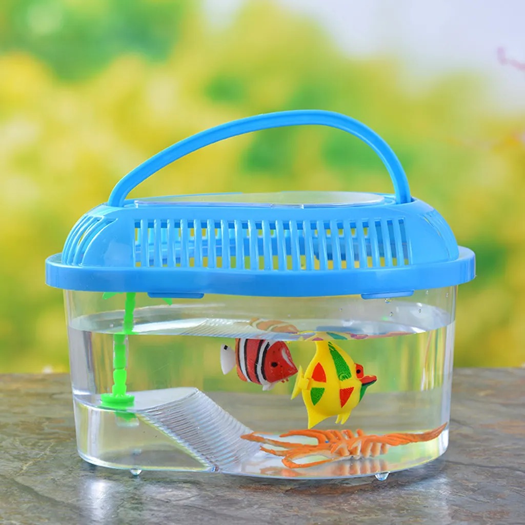 Turtle Tank Fish Tank Medium and Large Size Portable Plastic Aquarium ...