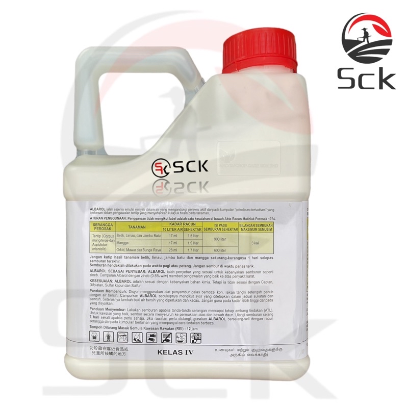 ALBAROL 4L/Racun Serangga/White oil 72%/Pelekat gam/Racun koya Teritip ...