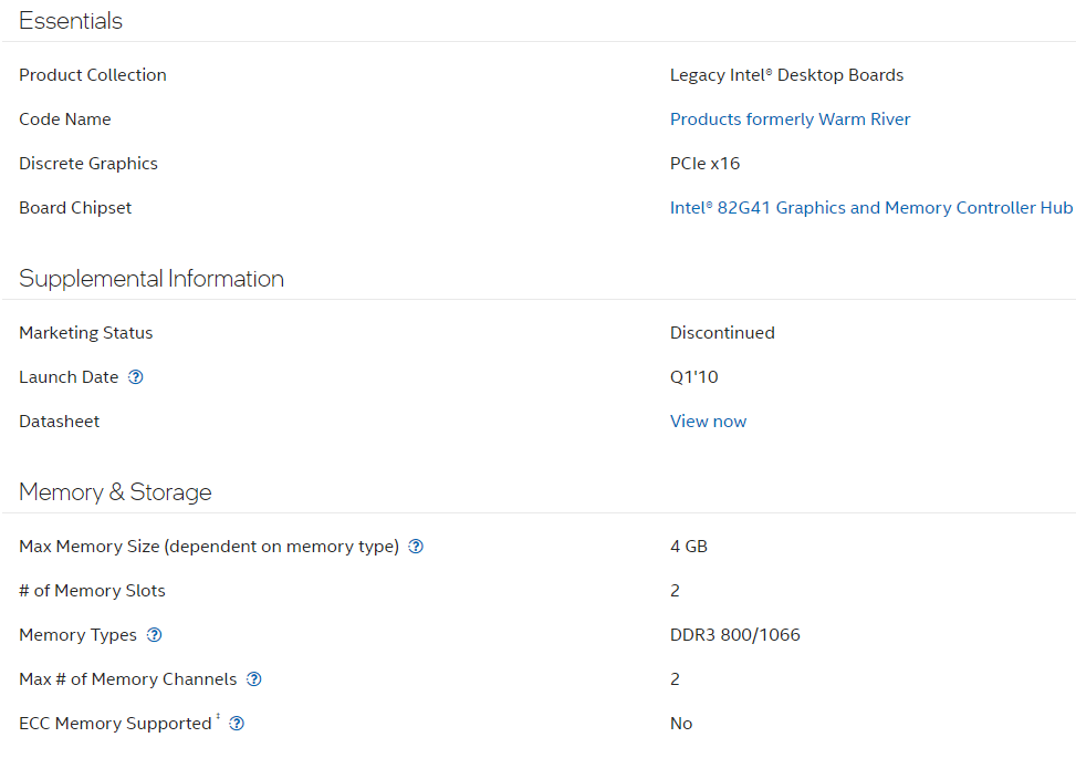 INTEL DG41WV Socket 775 Motherboard (TESTED ) (RECOND) | Shopee Malaysia