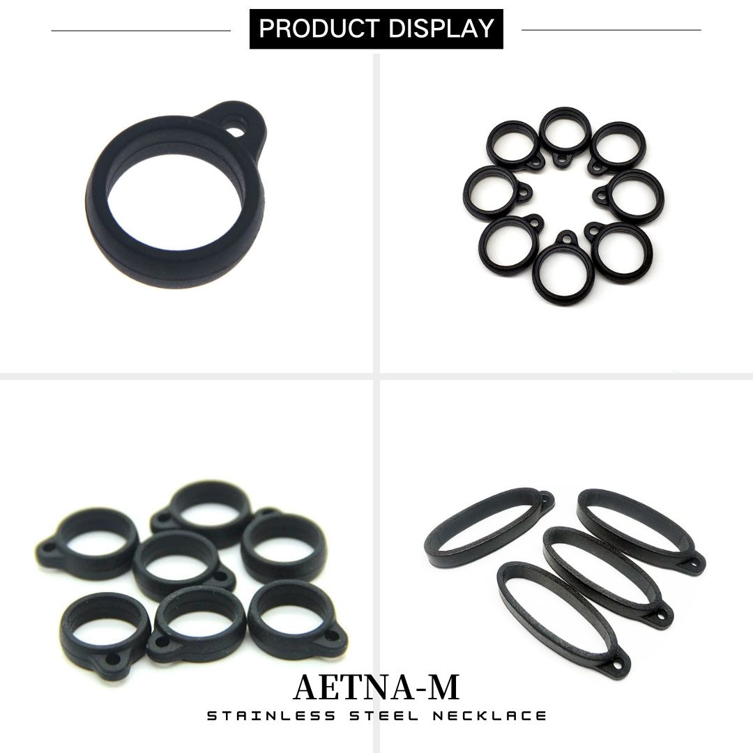 Black Silicone Rings Elastic Anti Lost Anti Fall Silicone Protective ...