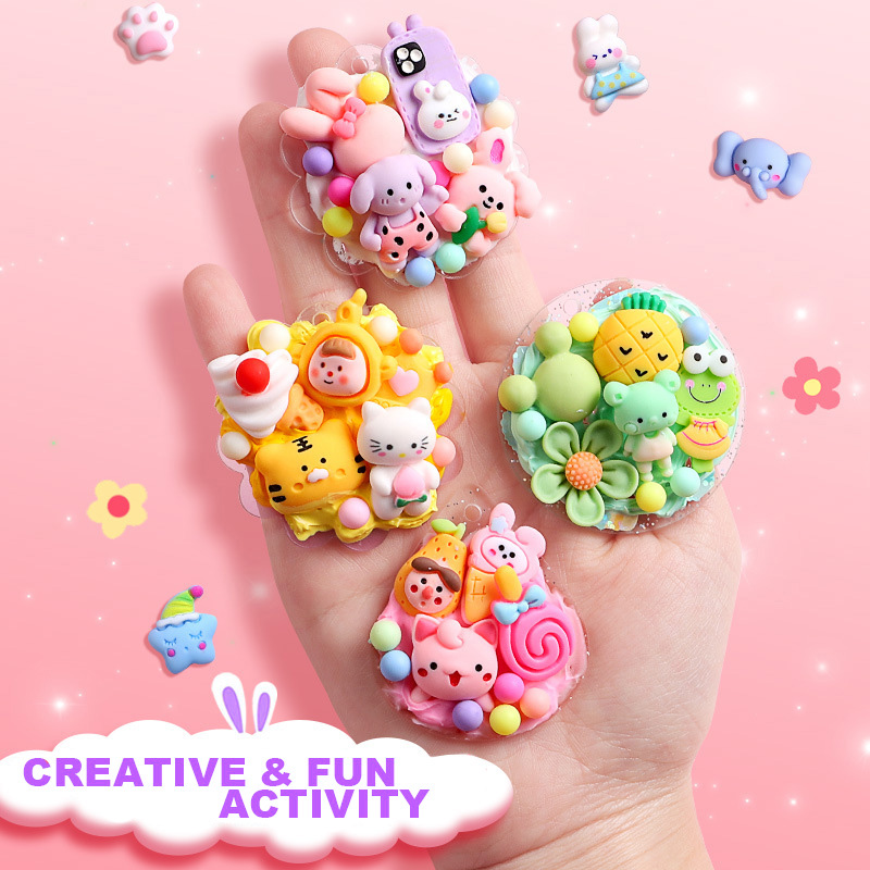 Decoden 3D stickers Art Cream Resin Sticker Cute Handcraft 咕卡奶油胶手工材料贴片三 ...