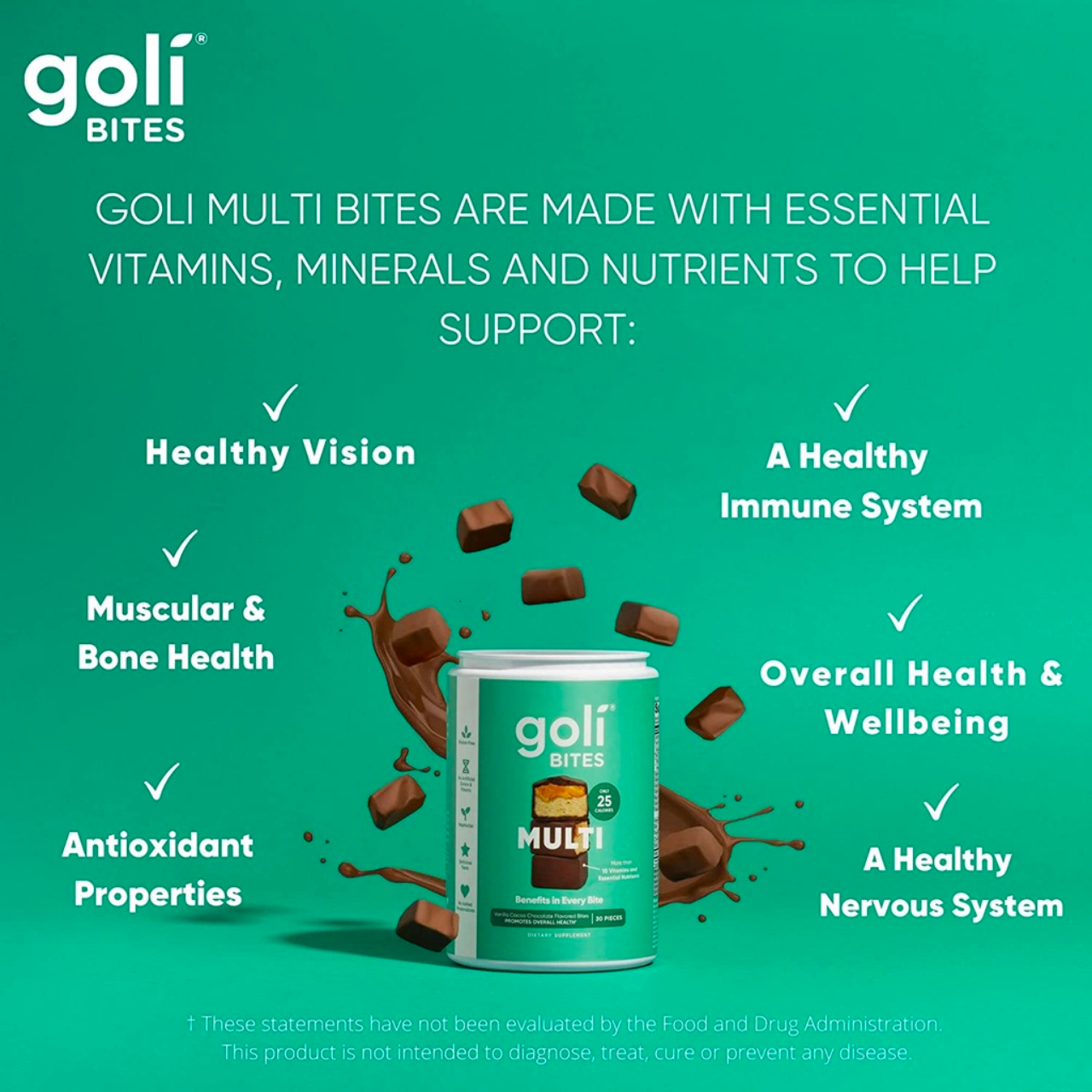 Goli Bites | Calm | Energy | Multi (30's) Vitamin | Shopee Malaysia