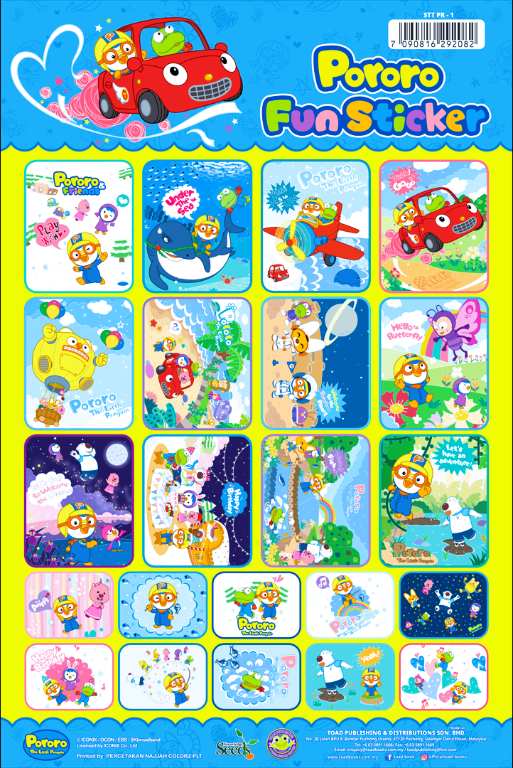 TOAD BOOK : PORORO STICKER ( STT PR ) | Shopee Malaysia