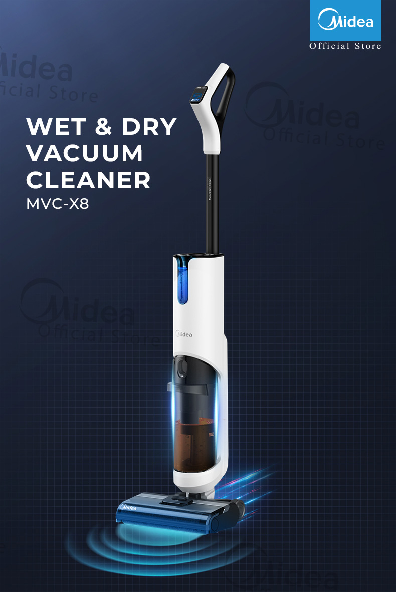 [ NEW ] Midea 3-In-1 Vacuum Cleaner / Floor Cleaner / Wet & Dry Floor ...