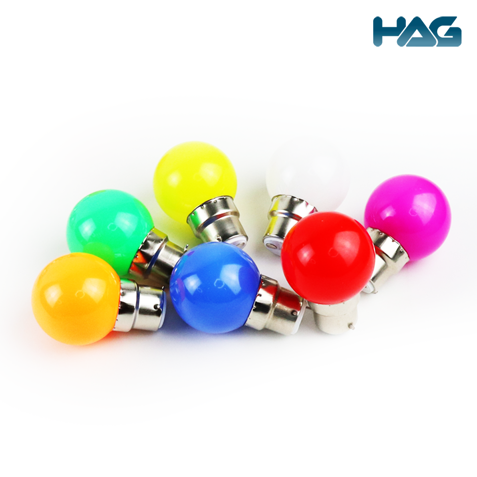 HAG® Raya LED Color Bulb - White/Yellow/Blue/Purple/Green/Orange/Red ...