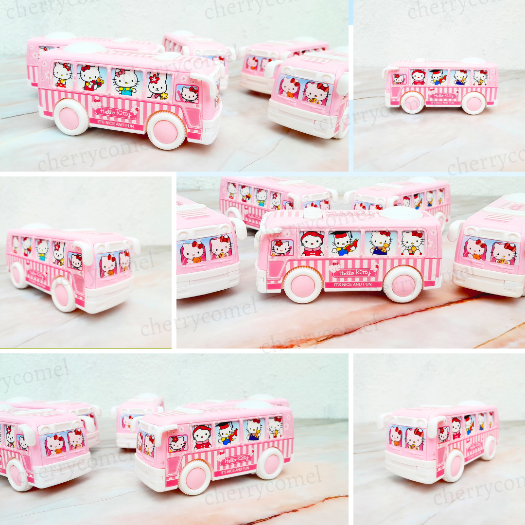 Hello Kitty Bus Toy Cute Bas Vehicle Toys Girls Toys Pink | Shopee Malaysia