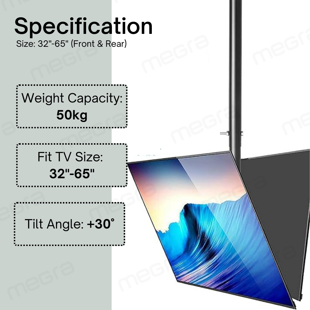Ceiling Bracket LED TV Wall Mount Bracket / Dual TV Ceiling Mount ...